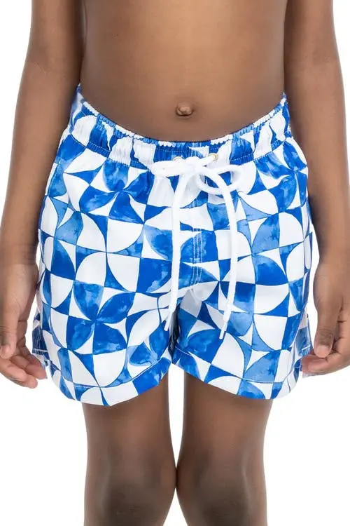 Kenny Flowers The Greeceboys Swim Trunks Upf 50 - Blue