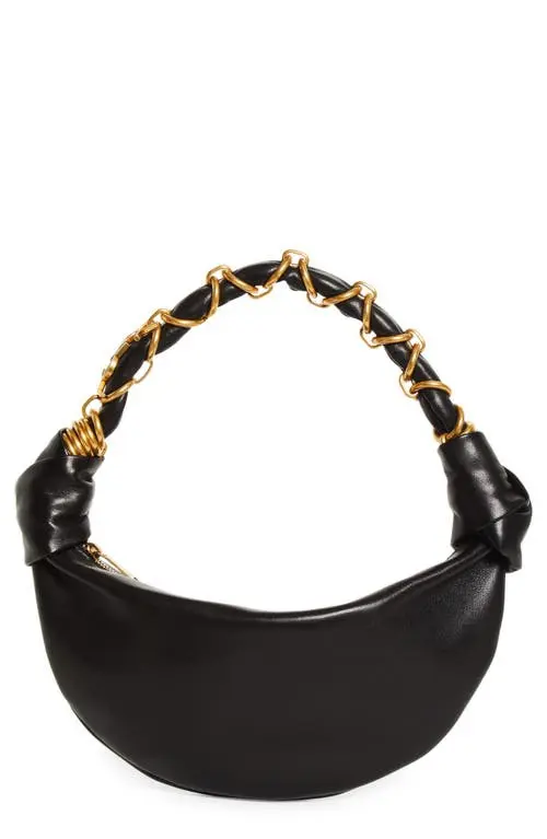 Saint Laurent Mini Amalia Hobo Bag - Noir