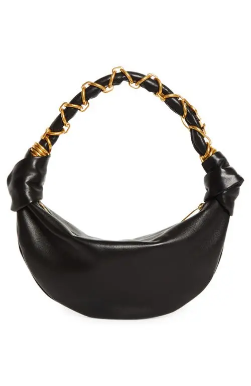 Saint Laurent Mini Amalia Hobo Bag - Noir