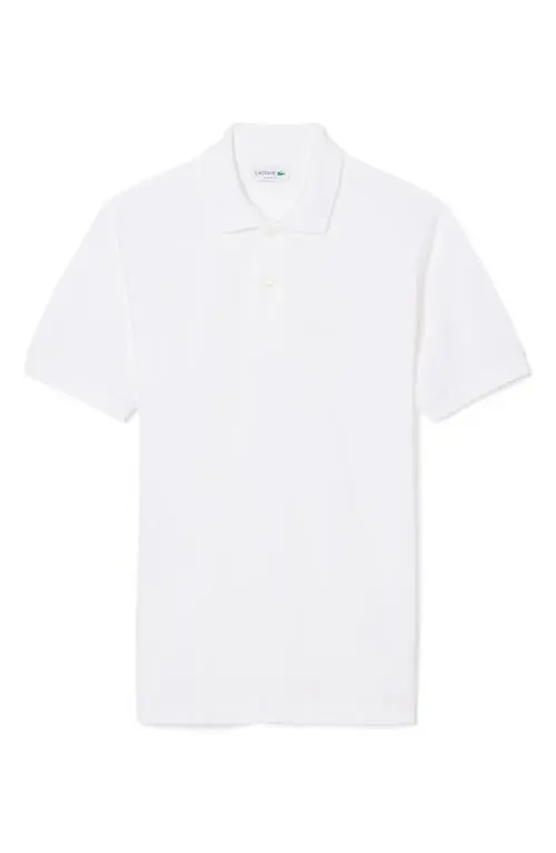 Lacoste Cotton Piquè Polo - White