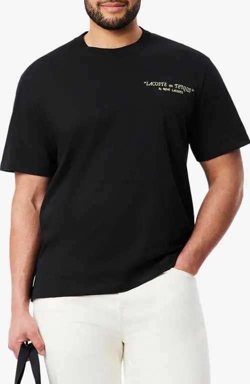 Lacoste Core Originals Embroidered Cotton Graphic T-shirt