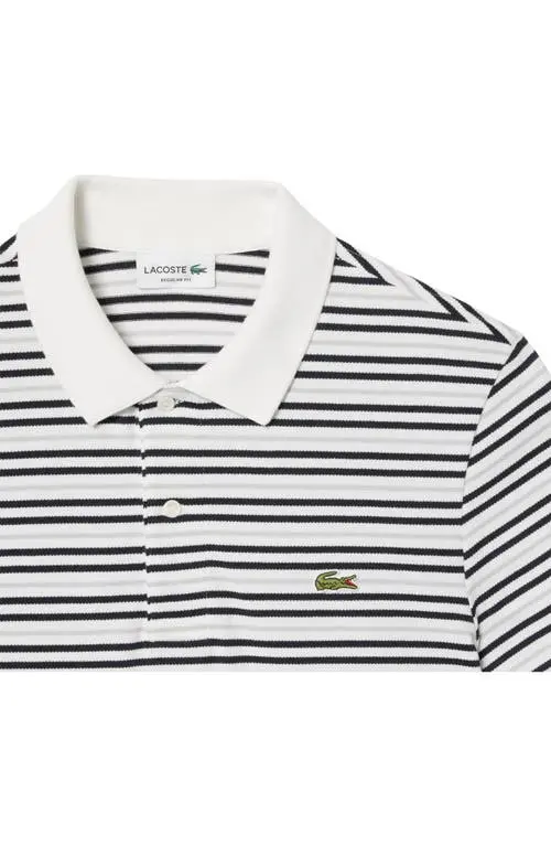 Lacoste Essentials Regular Fit Cotton Piqué Polo - Blackbird/flour
