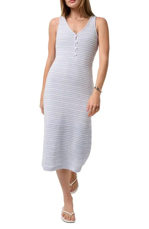 Travis Mathew Beach Club Cover-up Midi Dress - Soft Blue Multi