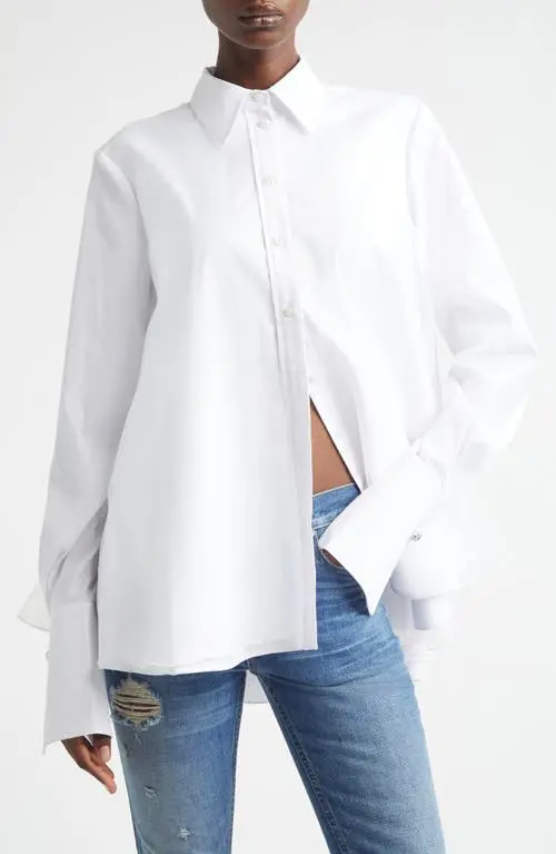 Brandon Maxwell The Vaughn Layered Button-up Shirt