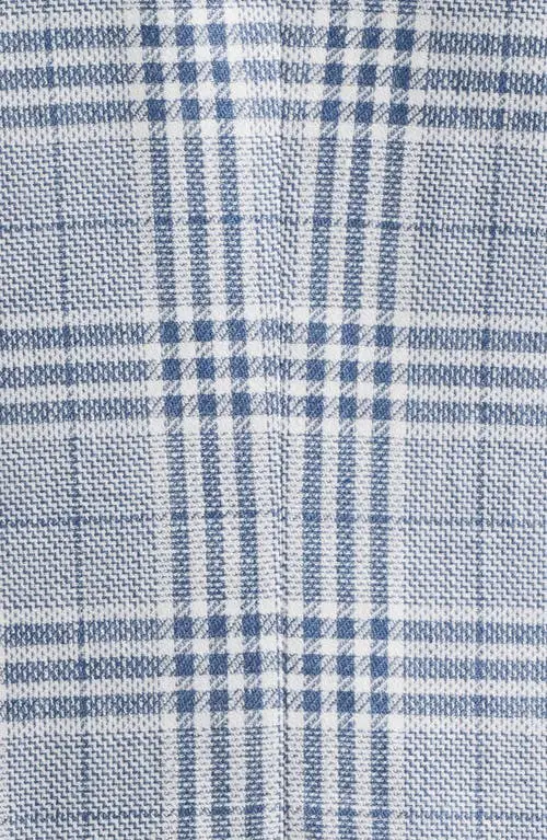 BOSS Hutson Slim-fit Plaid Sport Coat - Open Blue