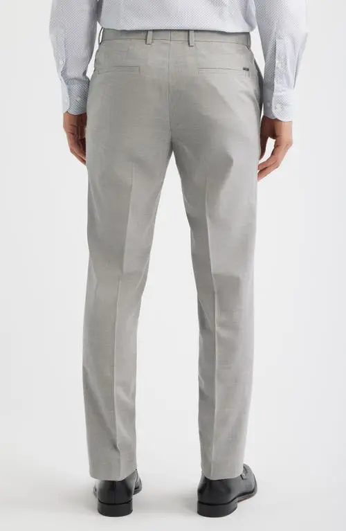 BOSS Genius Slim-fit Wool-blend Dress Pants - Open Grey