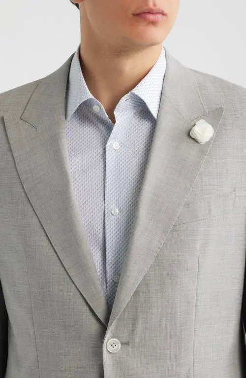 BOSS Hutson Slim-fit Sport Coat - Open Grey