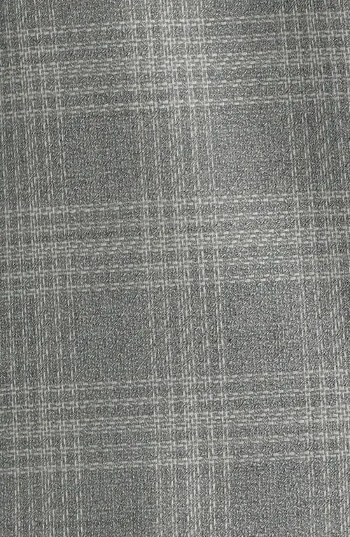 BOSS Hutson Slim-fit Plaid Sport Coat - Open Grey