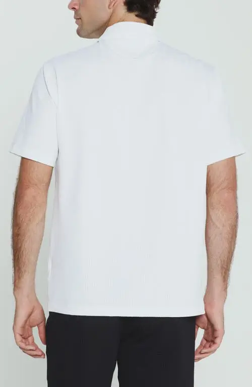 7 Diamonds Sutherland Stretch Seersucker Camp Shirt - Ivory