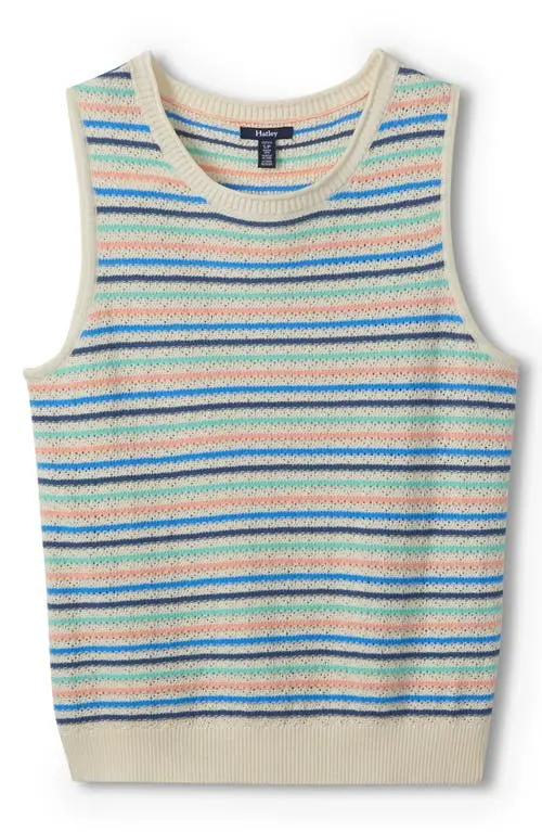 HATLEY Kate Stripe Cotton Sweater Vest