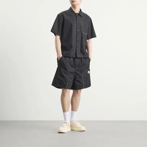Moncler Contrast Stitch Shorts