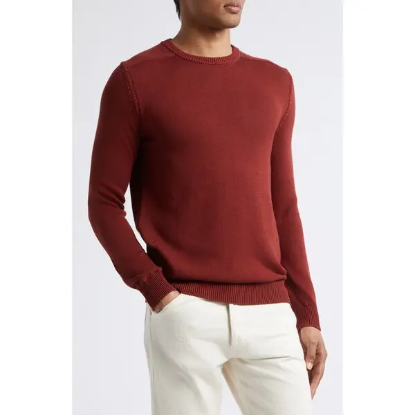 Isaia Cotton Crewneck Sweater