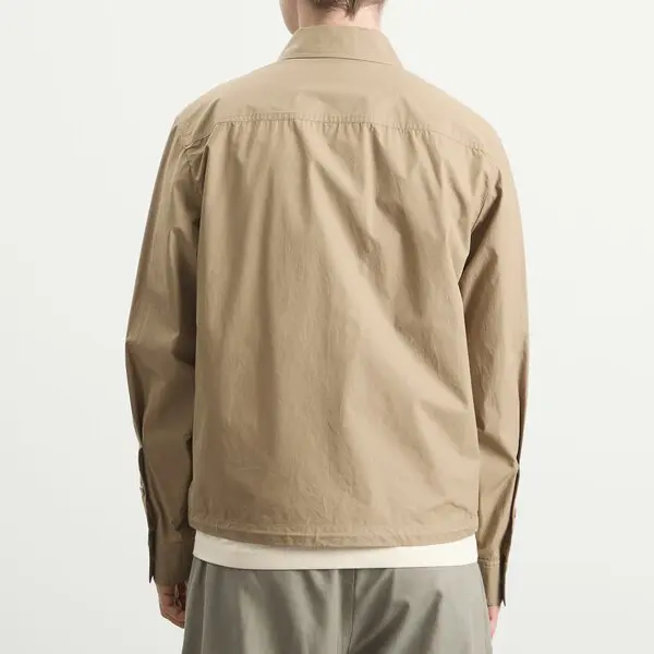 Moncler Zip Up Shirt Jacket - Tan