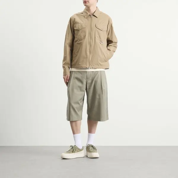 Moncler Zip Up Shirt Jacket - Tan