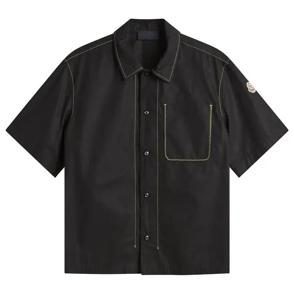 Moncler Contrast Stitch Shirt - Black