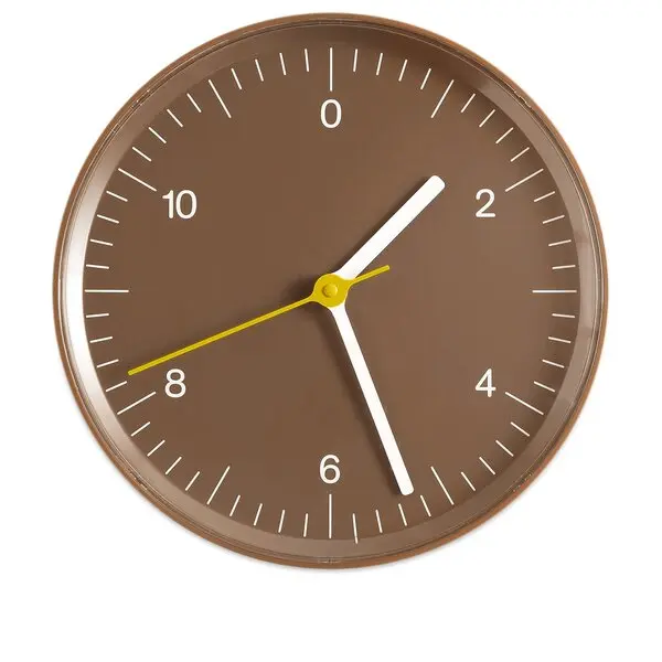 HAY Jasper Morrison Wall Clock - Brown