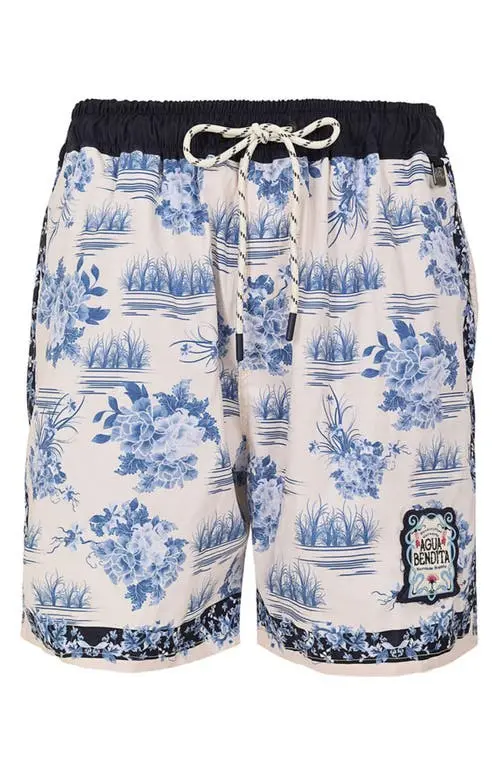 Agua Bendita Joe Ivy Stretch Swim Trunks