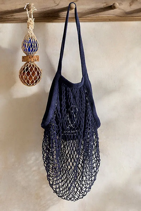 TERRAIN Cotton Net Tote - Navy