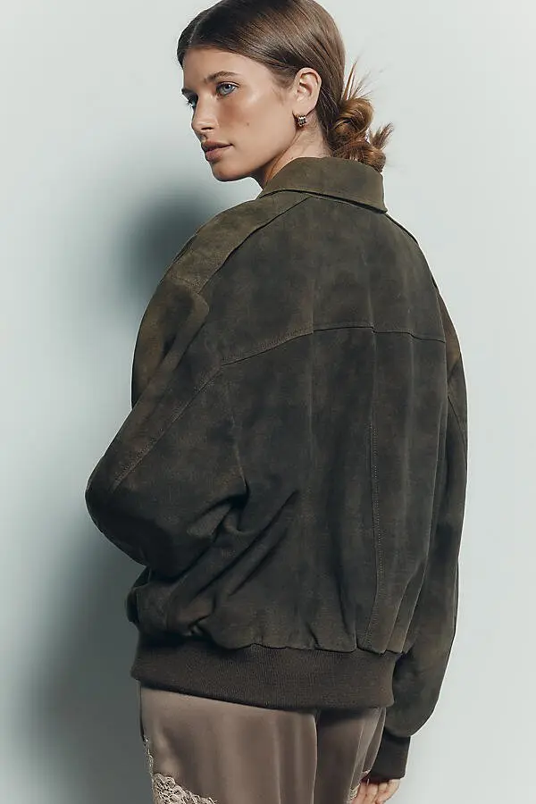 LAMARQUE Trevanna Suede Jacket - Brown