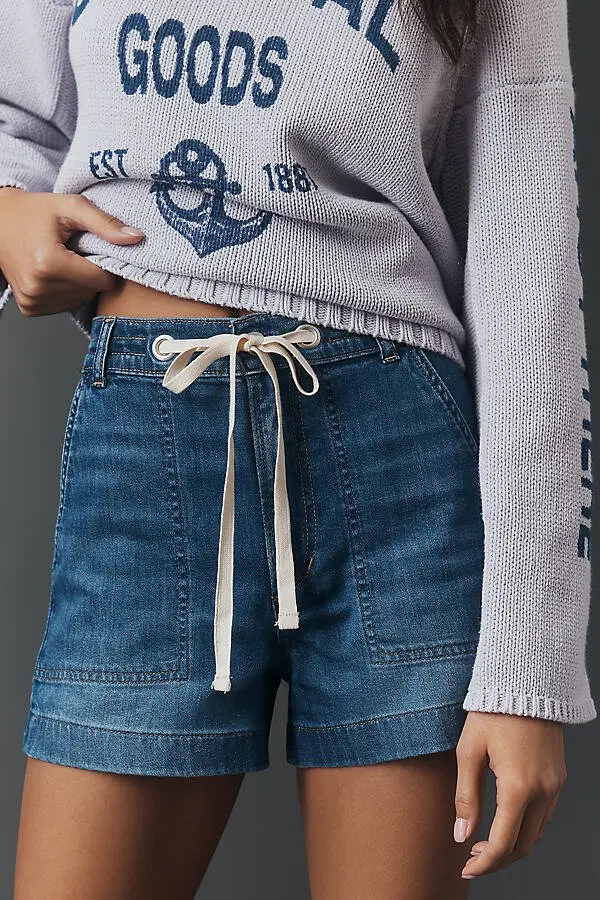 Joe's Jeans Denim Tie-waist Shorts - Medium Denim