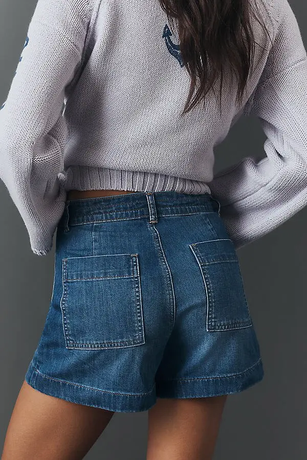 Joe's Jeans Denim Tie-waist Shorts - Medium Denim