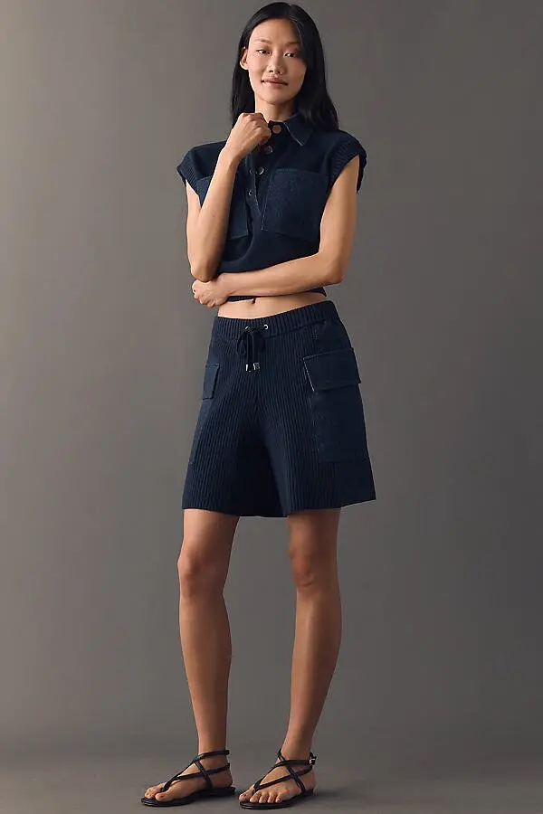 ALIGNE Denim Knit Shorts