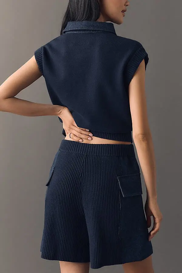 ALIGNE Denim Knit Shorts
