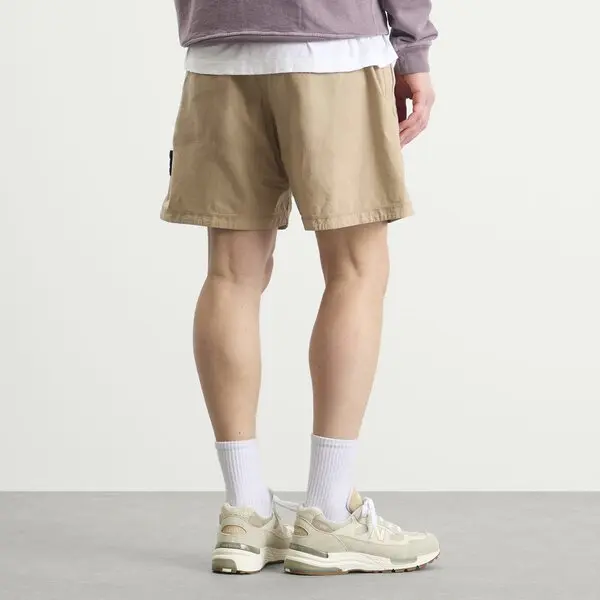Stone Island Tela Paracadute Shorts - Desert