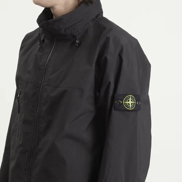 Stone Island Metal Lamina Poly Ripstop Stand Collar Jacket - Black