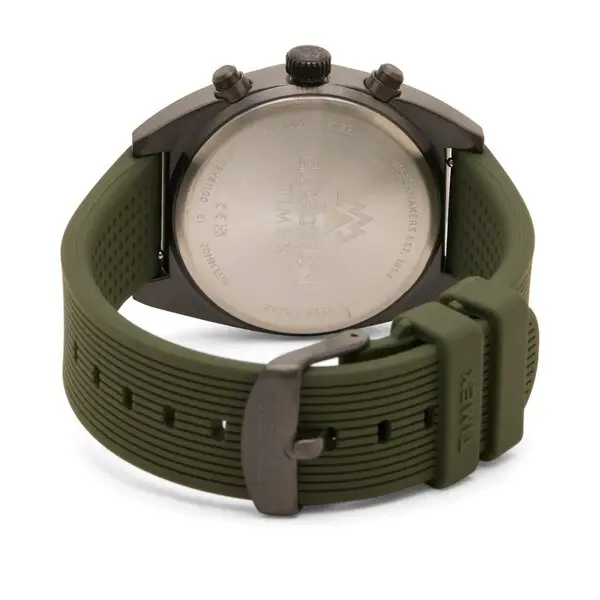 TIMEX Expedition Capstone Chronograph Watch With Stainless Steel Case And Silicone Strap