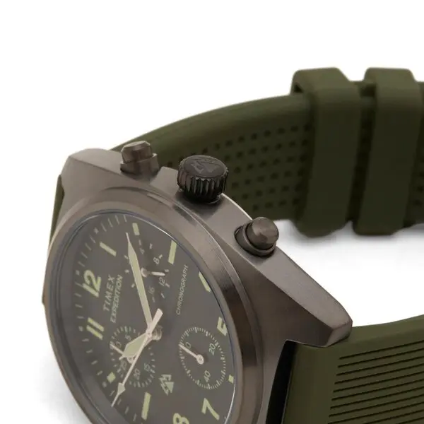 TIMEX Expedition Capstone Chronograph Watch With Stainless Steel Case And Silicone Strap