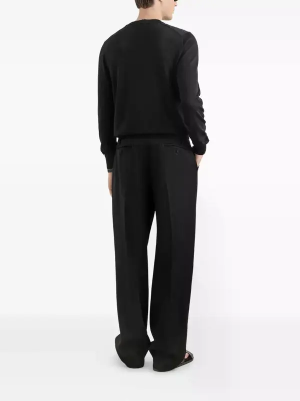 Dolce & Gabbana Logo-appliqué Sweater - Black