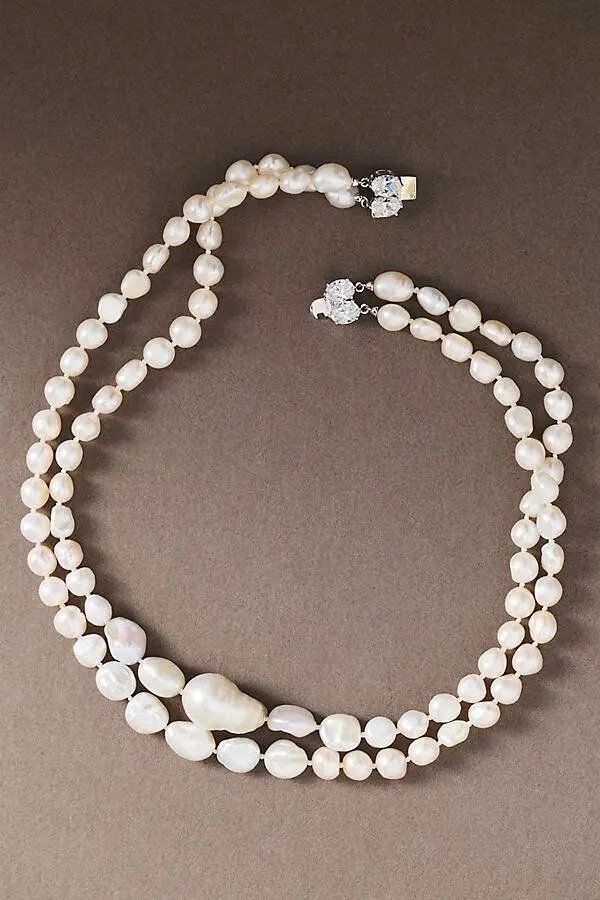 Nadri Madrid Freshwater Pearl Necklace - White