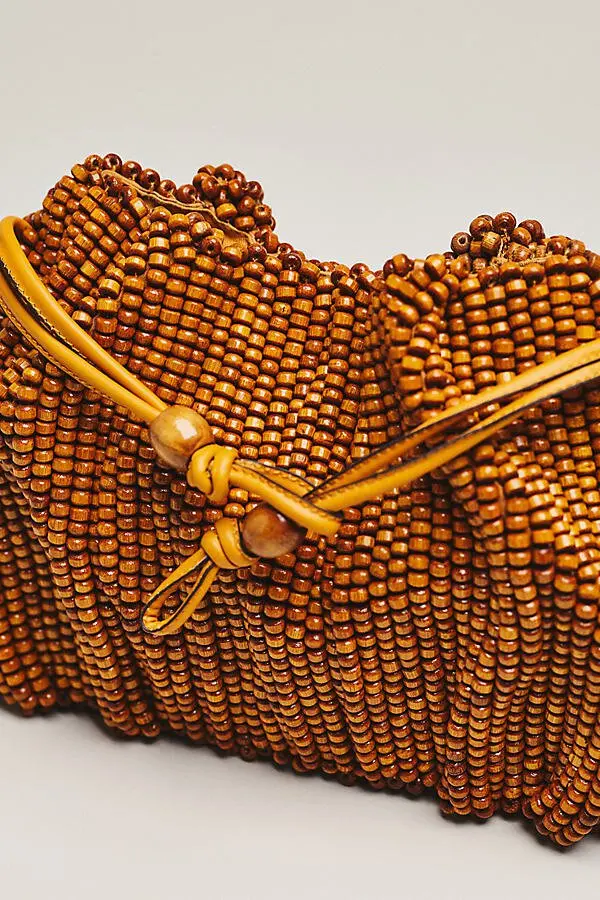 CELANDINE Beaded Cinched Clutch Bag