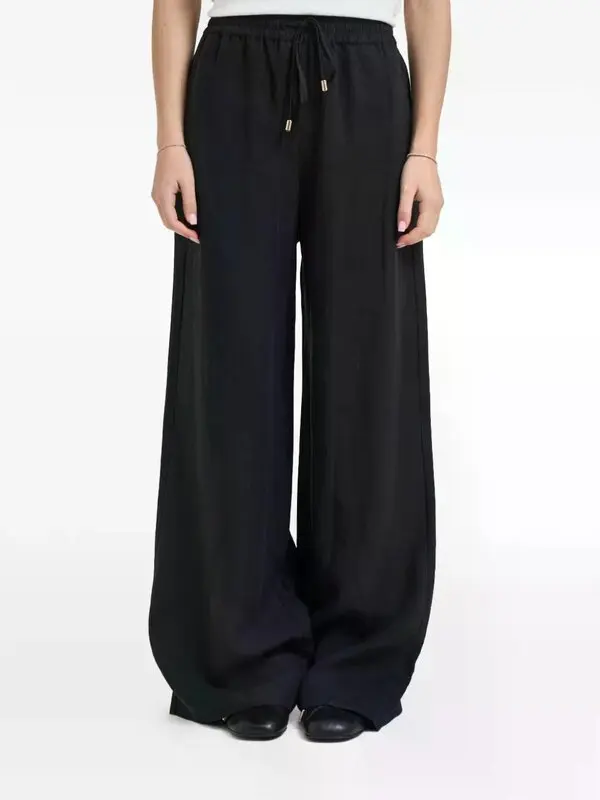 Liu Jo Linen Blend Wide Leg Trousers