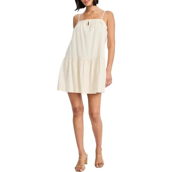 THE GOOD JOURNEY Keyhole Sleeveless Mini Dress - Birch