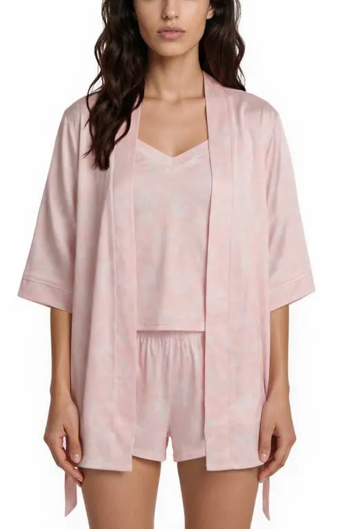 Flora Nikrooz Martha Short Pajamas & Robe Set - Pink