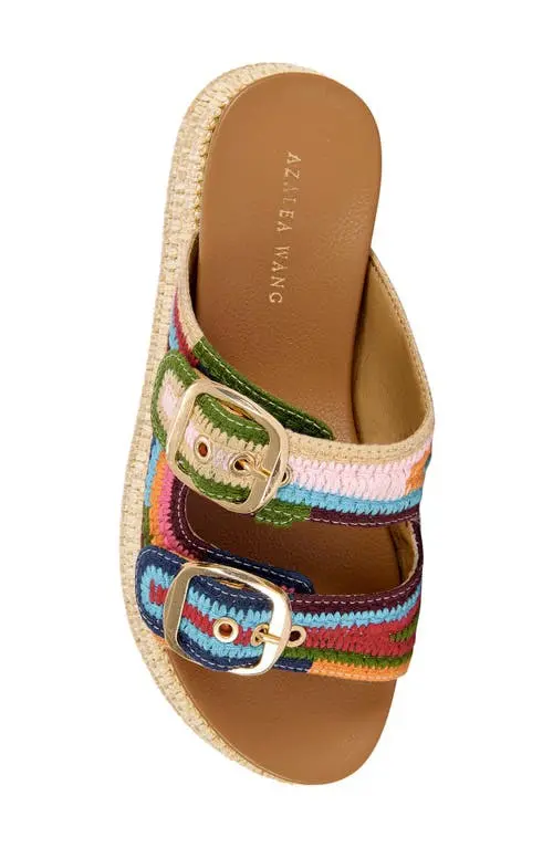 AZALEA WANG Nikkei Platform Slide Sandal