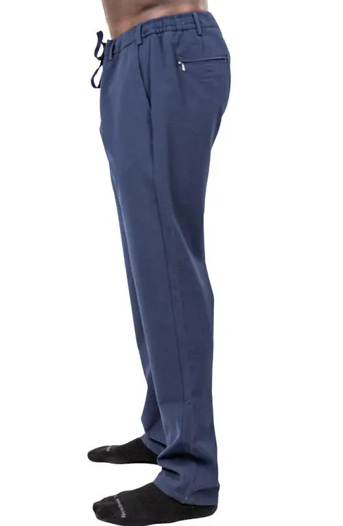 MACEOO Marthyr Tapered Leg Drawstring Pants - Blue