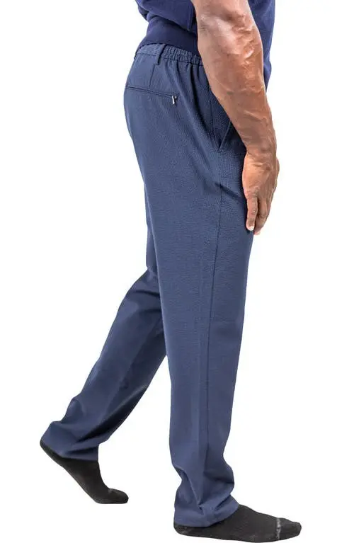 MACEOO Marthyr Tapered Leg Drawstring Pants - Blue