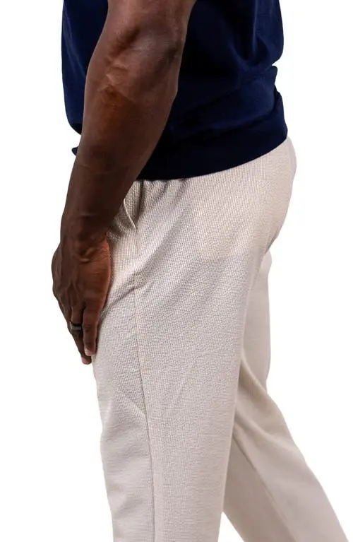 MACEOO Marthyr Tapered Leg Drawstring Pants - White