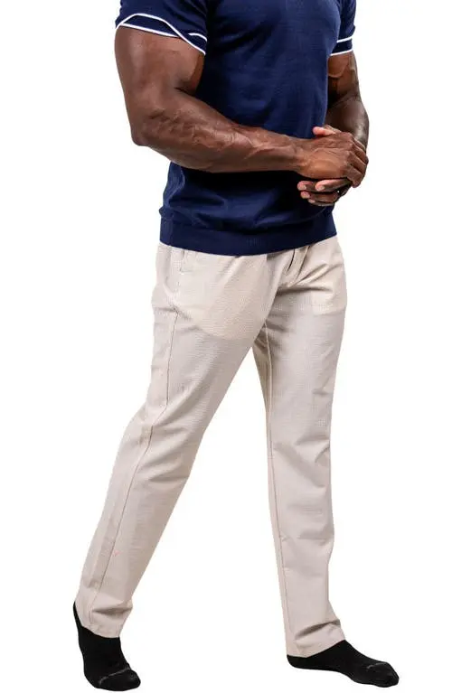 MACEOO Marthyr Tapered Leg Drawstring Pants - White