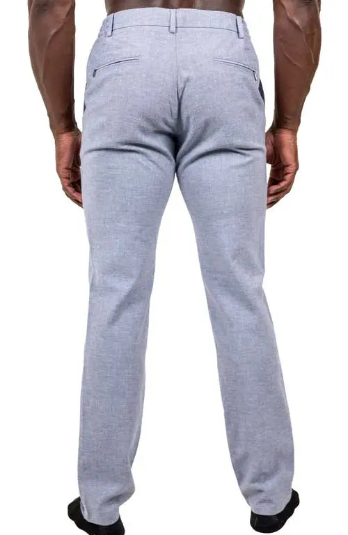 MACEOO Tapered Leg Drawstring Pants - Blue