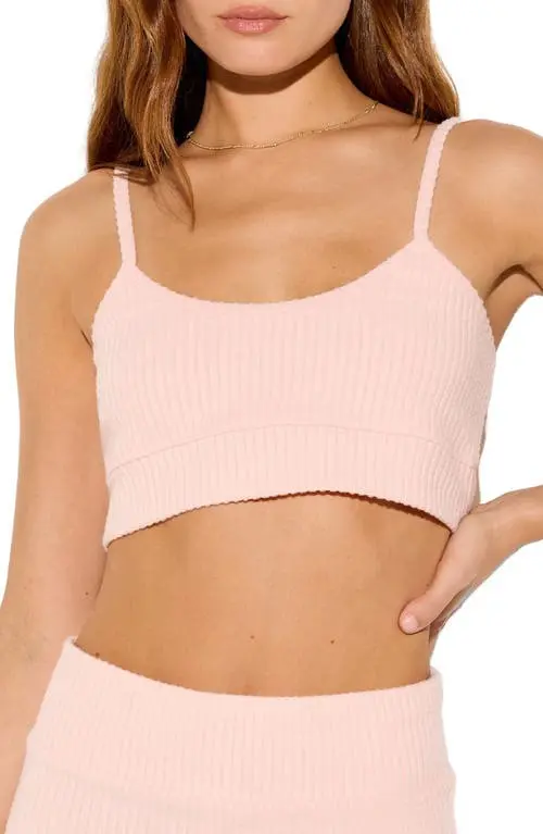 Spiritual Gangster Gia Rib Bralette - Blush Pink