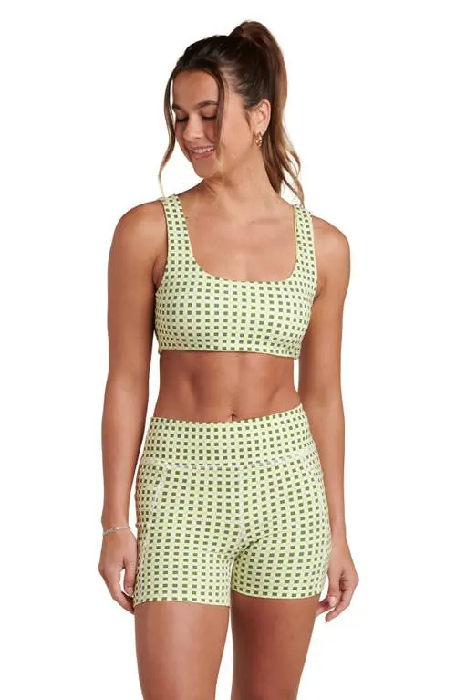 La Blanca Checkpoint Reversible Sports Bra - Lime