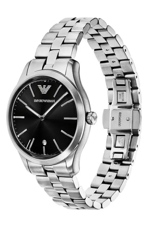 Emporio Armani Three-hand Stainless Steel Bracelet Watch