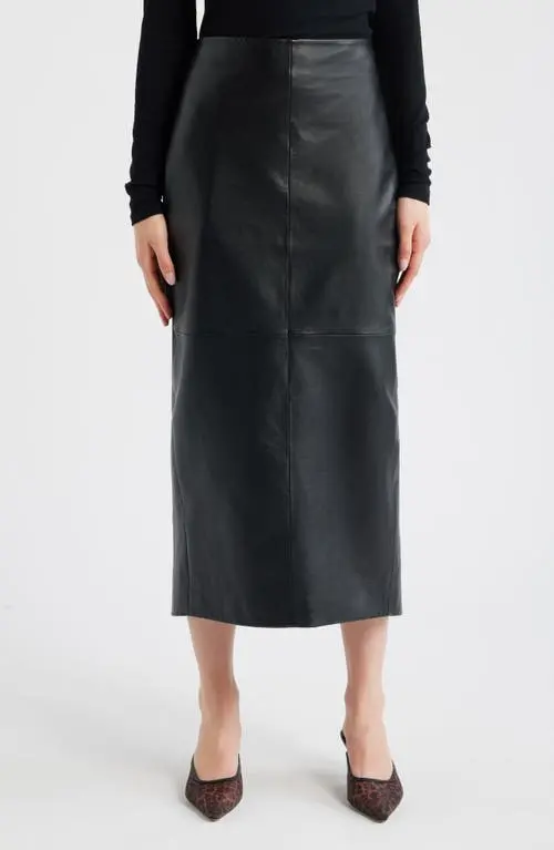 ALLSAINTS Renai Faux-leather Pencil Skirt - Black