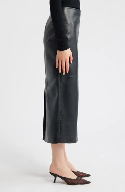 ALLSAINTS Renai Faux-leather Pencil Skirt - Black