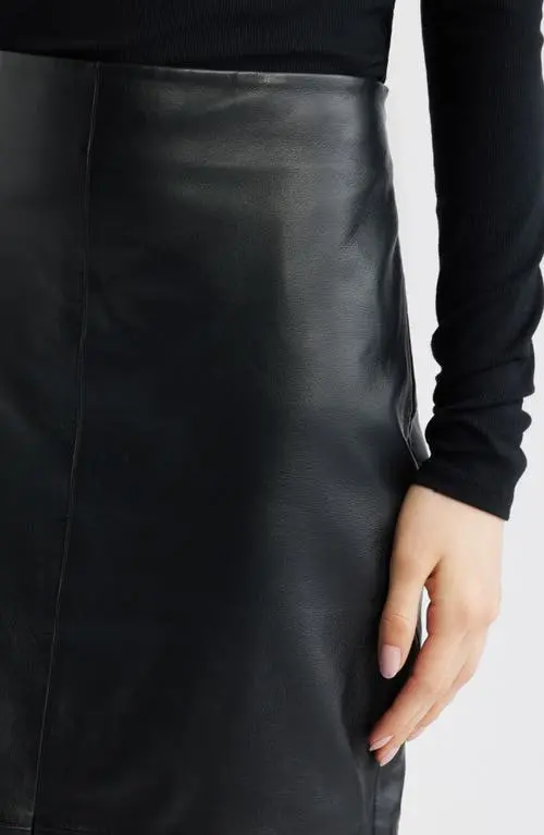 ALLSAINTS Renai Faux-leather Pencil Skirt - Black