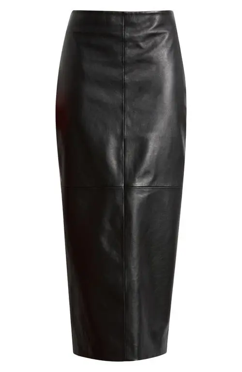 ALLSAINTS Renai Faux-leather Pencil Skirt - Black
